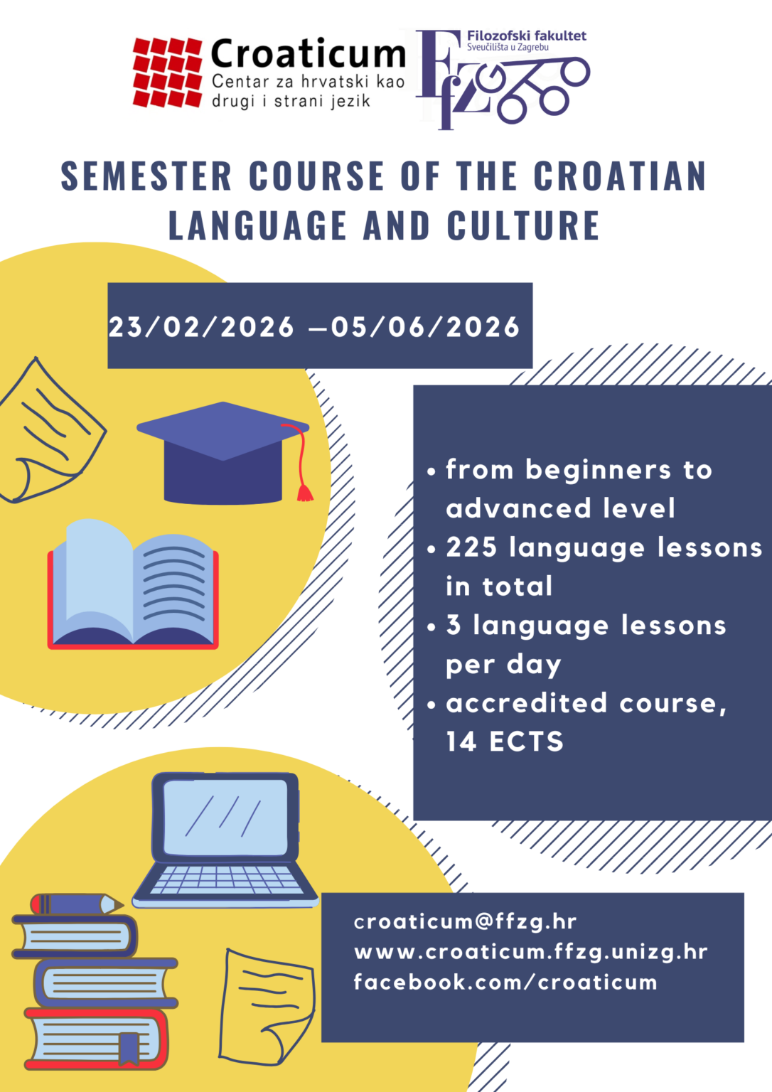 Semester Course of the Croatian Language and Culture – summer semester ...